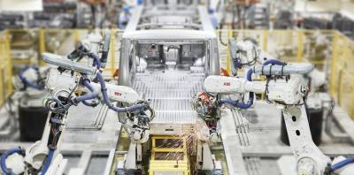 China IRB 4400L-10/2.53 Six Axis Industrial Robot Arm 10kg Payload 2.53m Reach for sale