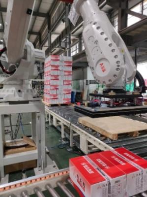 China IRB660 Palletizing Robot 250kg Payload 3150mm Reach 4 Axis Industrial Robot for Multi Station Palletizing for sale