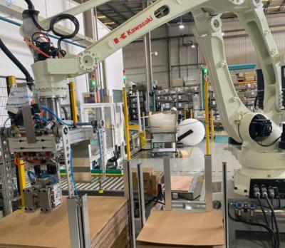 China Kawasaki CP300L Palletizer Robot 300kg Payload 3255mm Reach Floor Mount for sale