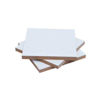 China HDF Prelaminated Mdf Board 18mm White Melamine Faced MDF Sheet for sale