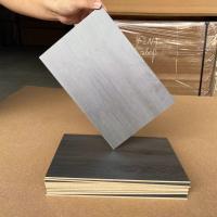 China 12mm 18mm Black Melamine MDF Sheets Flexible Wood Grain HDF MDF Board for sale
