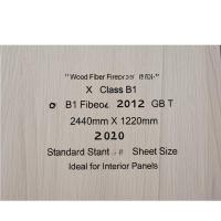 China Wood Fiber Fireproof MDF Fireresistancerating Class B1 GB T 8624 2012 2440mm X 1220mm Standard Sheet Size Ideal for Interior Panels for sale
