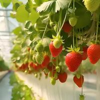 China Custom - designed Venlo Multi - Span Glass Greenhouse for Strawberry Cultivation for sale