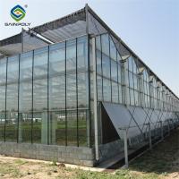 China Venlo Glass Greenhouse 9.6-12m Span with 0.6KN Wind Load Capacity - Hot Dipped Galvanized Steel Structure for sale