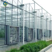 China Agricultural PC Board Greenhouse 30-60m Length with 0.6KN Wind Load for Vegetable Cultivation for sale