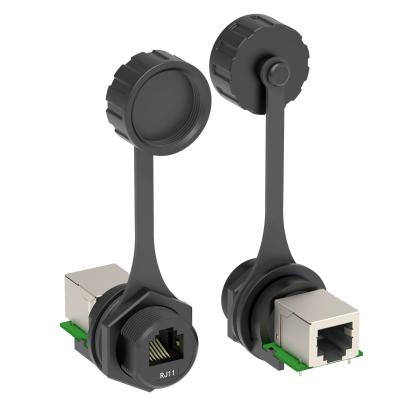 China IP67 Waterproof RJ11 Female-to-Female 6P6C Adapter for Cable Extension - 125V 1.5A Rating for sale