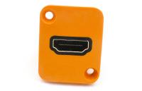 China 90 Degree 40V 0.5A RJ45 Panel Mount HDMI Connector Female to Female 19 Position for sale