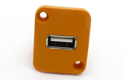China 30V 1.5A USB 2.0 Panel Mount Modular Connector TMZJT020010 with UL RoHS Certification for sale