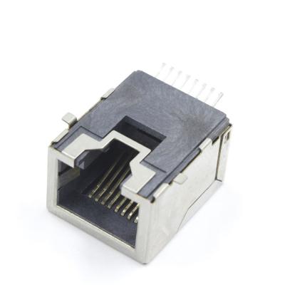 China TM56S811EXX43 Right Angle RJ45 Connector 10/100 Single Port Shielded 18.65mm × 15.74mm × 11.75mm for sale