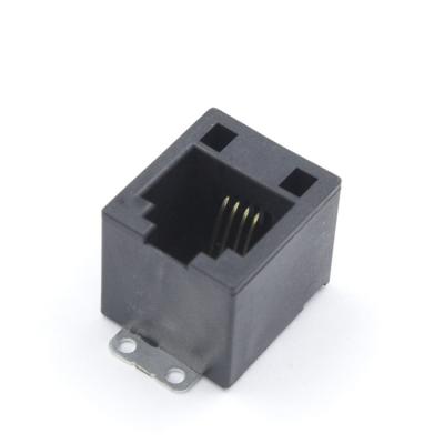 China TM52S211SXX44 180° Surface Mount RJ45 Network Jack 4P4C 15.0mm × 11.20mm × 12.7mm Unshielded for sale