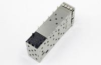 China TMSFPX21EXXX2 SFP+ Cage Connector 2x1 Port 63.25mm Length 3.3V Operation Press Fit Mounting for sale