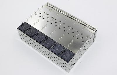 China 2x6 SFP+ Cage Assembly TMSFPX26EXXX4 with 35 Milliohm Contact Resistance and -40℃ to +85℃ Operating Range for sale
