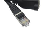 China Shielded RJ45 Ethernet Extension Cable 300mm with 8P8C Connector and 750 Cycle Durability for sale