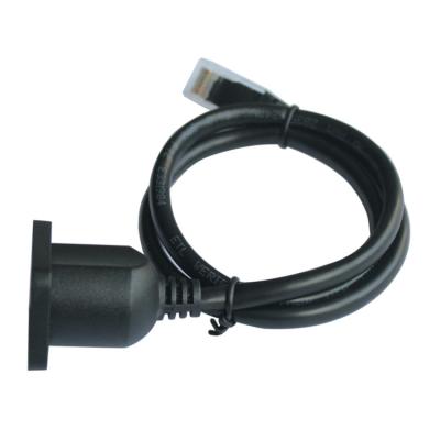 China Ethernet RJ45 Extension Cable 8P8C Female Socket to Cold Pressed Terminal 600mm for sale