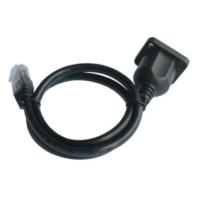 China RJ45 Network Extension Cable 600mm 8P8C Plug to Female Connector TMCABLE060116 with 750+ Cycle Durability for sale