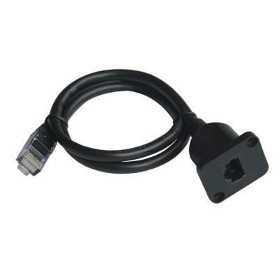 China RJ45 Network Extension Cable 600mm Male to Female 8P8C Connector TMCABLE060116 with 750 Cycle Durability for sale