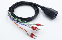 China 8P8C RJ45 Female to Cold Pressed Terminal Ethernet Cable 600mm UTP 24AWG with 750 Cycle Durability for sale