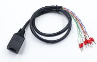 China RJ45 Patch Cable 8P8C Female Socket to Cold-Pressed Terminal Extension 600mm with 750 Cycle Durability for sale