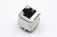 China Cat5e Tab Up RJ45 Single Port Network Jack 10P10C with 125V 1.5A Rating and Shielded Contacts for sale
