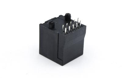 China TM52D011SXX42 Top Entry 10-Pin RJ45 Connector - 15.26×16.56×16.29mm Dimensions with 11.43mm Pin Spacing for sale