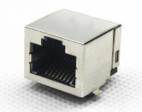 China TM5JS811EXX15 Single Port RJ45 Shielded Ethernet Connector 125V 1.5A with 15.5mm Profile for sale