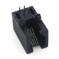 China TM53A211SXX1B Unshielded RJ11 Modular Jack 4P4C 125V 1.5A 90-Degree PCB Connector for sale