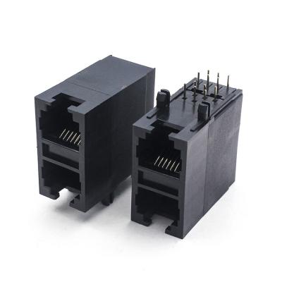 China RJ11 6P6C Modular Jack Connector - 1.5A 30mΩ 125V PCB Mount Without LED TM59B521SXX11 for sale