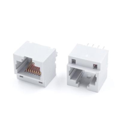 China Single Port Low Profile PCB Mount RJ45 Connector 8P8C 125V 1.5A TM52F811SXX1G for sale
