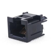 China One Port Unshielded RJ45 PCB Connector 180 Degree 8P8C Female Jack 16mm Length for sale