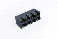 China Unshielded RJ45 Dual Connector 2×4 Port 125V 1.5A Network Switch Component TM5JC824SX111 for sale