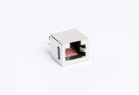China Shielded RJ45 PCB Connector Tab Up 1x1 Port 16.30mm Height Without Magnetic 8P8C for sale