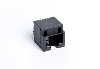 China Unshielded RJ45 Single Port Connector 8P8C 180° Orientation 125V 1.5A for sale
