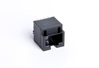 China Unshielded RJ45 Single Port Connector 8P8C 180° Orientation 125V 1.5A for sale