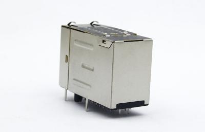 China TMX21W08DIJ135118 10G Base-T RJ45 Connector with Integrated Magnetics - 38.3mm Length, -40℃ to +85℃ Operating Range for sale