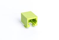 China Mini RJ11 Female Connector 6P4C Tab Down Side Entry 125V 1.5A TM53B411SXX12 for sale