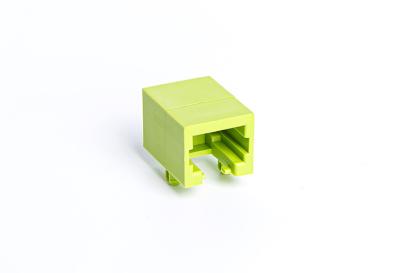 China Mini RJ11 Female Connector 6P4C Tab Down Side Entry 125V 1.5A TM53B411SXX12 for sale