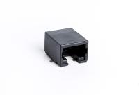 China Low Profile 10P10C RJ45 Female Connector Vertical Through Hole 125V 1.5A for sale