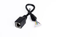 China Ethernet RJ45 Patch Cord with 8P8C Female Connector - 228mm Length, 24AWG Copper Cable, UL Certified for sale