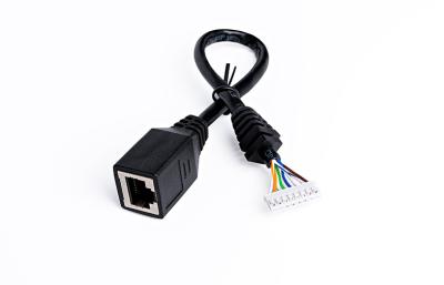 China Ethernet RJ45 Patch Cord with 8P8C Female Connector - 228mm Length, 24AWG Copper Cable, UL Certified for sale