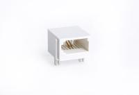 China UK Telephone RJ11 PCB Modular Jack 6P2C 125V 1.5A with 500 MΩ Insulation Resistance for sale