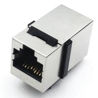 China Shielded 180° RJ45 Female Adapter - 8P8C Modular Connector with 125V 1.5A Rating for sale