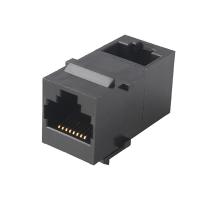 China 8P8C RJ45 Keystone Coupler Female to Female 90 Degree Angle 125V 1.5A for sale