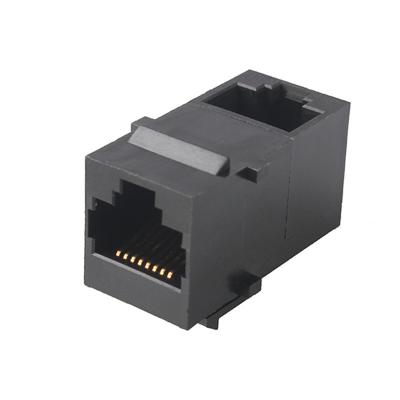 China 8P8C RJ45 Keystone Coupler Female to Female 90 Degree Angle 125V 1.5A for sale