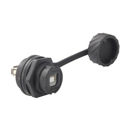 China USB BF to USB 2.0 AF Female to Female Waterproof Coupler 125V 1.5A Industrial Grade for sale