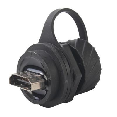 China Industrial Grade Female to Female Waterproof HDMI Adapter Coupler 125V 1.5A for sale