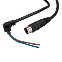 China 300V DIN Male 4-Pin to 2-Pin Medical Equipment Power Cable - 1500mm Length, 2A Current Rating for sale