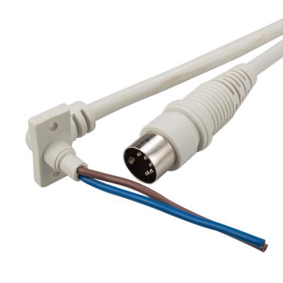China Male 5PIN to 2PIN DIN Connector Cable Power Cord 300V 2A for Medical Equipment for sale