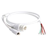 China Waterproof RJ45 POE Webcam Cable with UL94V-0 ABS Housing - 125V 1.5A 8P8C Network Camera Cable for sale