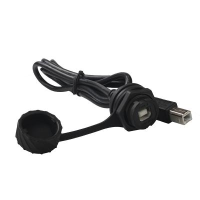 China Waterproof USB B Male to Female Cable 125V 1.5A for Printer Signal Transmission for sale