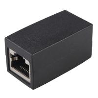 China 180 Degree RJ45 Female Adapter 8P8C Network Splitter - 125V 1.5A Rating with UL RoHS Certification for sale